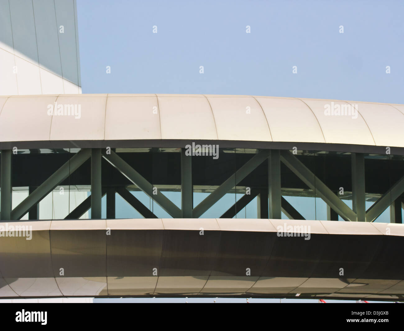 modern sky bridge structure as background Stock Photo - Alamy