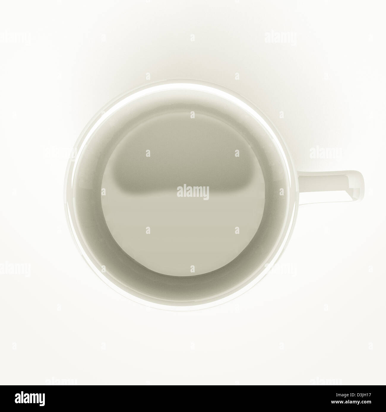 top view of empty coffee mug, for conceptual usage Stock Photo - Alamy