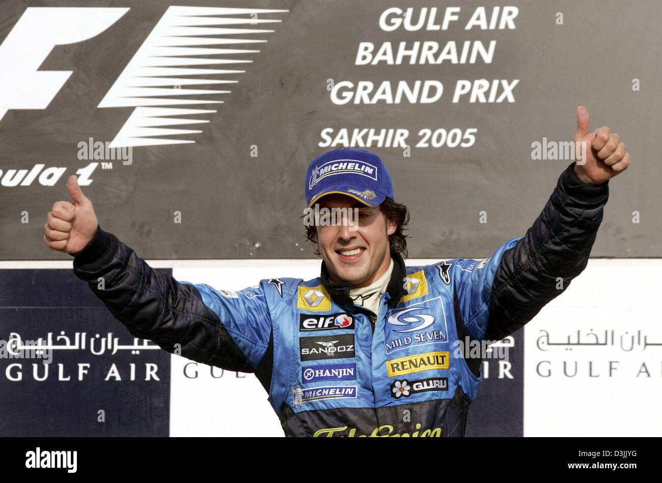 (dpa) - Spanish Formula One driver Fernando Alonso (Renault) pictured ...