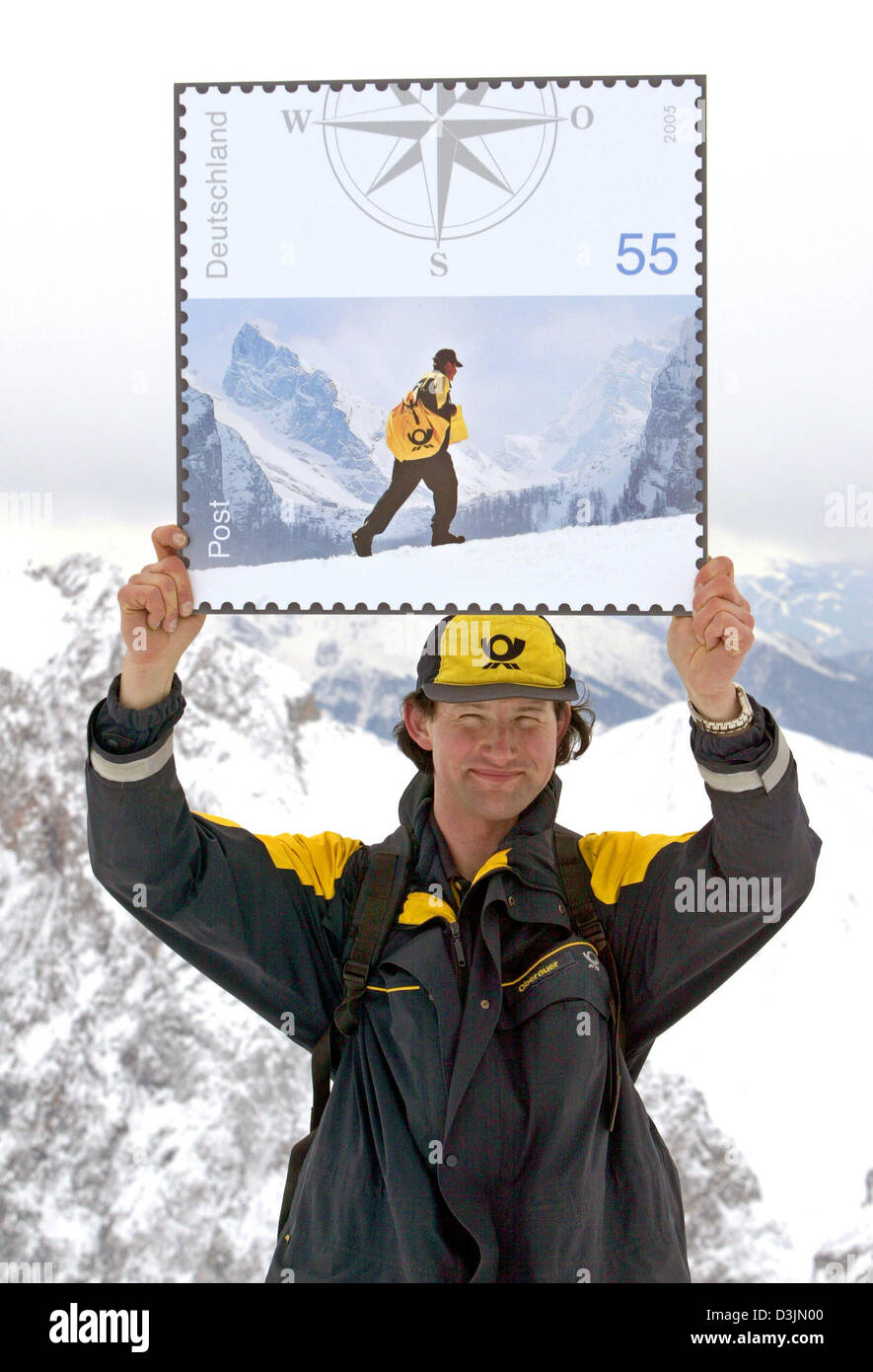 Human interest hum curiosities post stamp mailman mountain germany hi ...