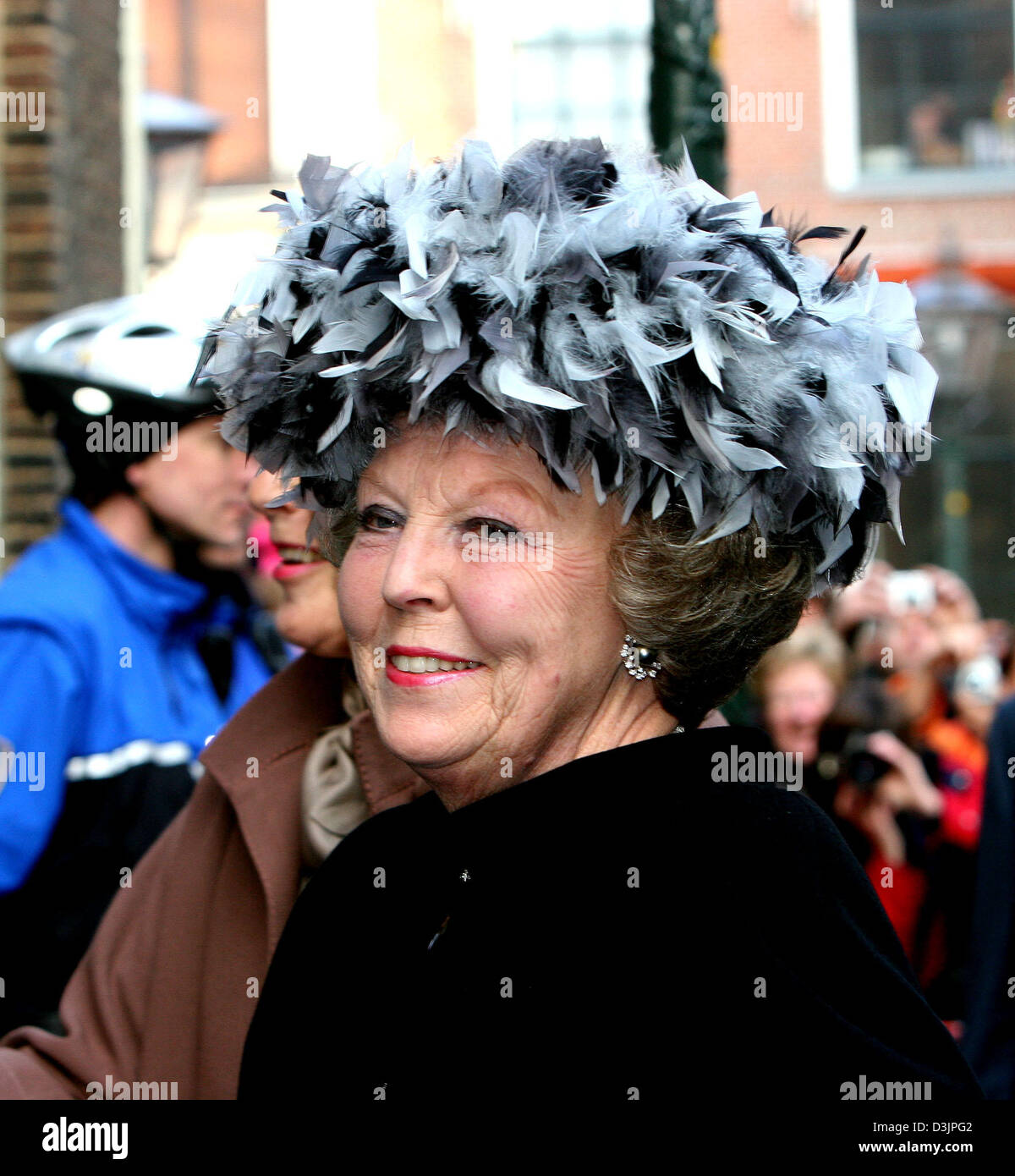 Human interest hum people society female smiling royals hat feathers ...