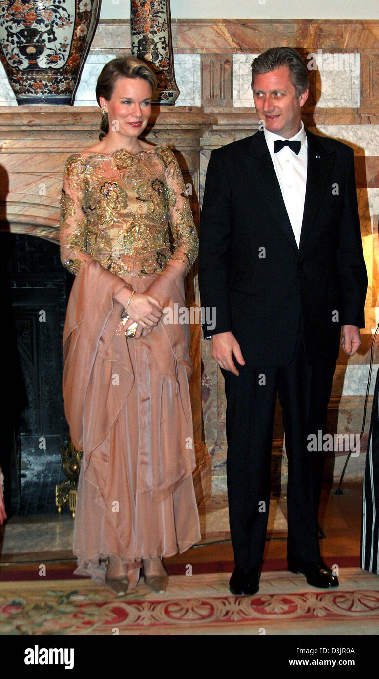(dpa) - Crown Princess Mathilde and Crown Prince Philippe of Belgium ...