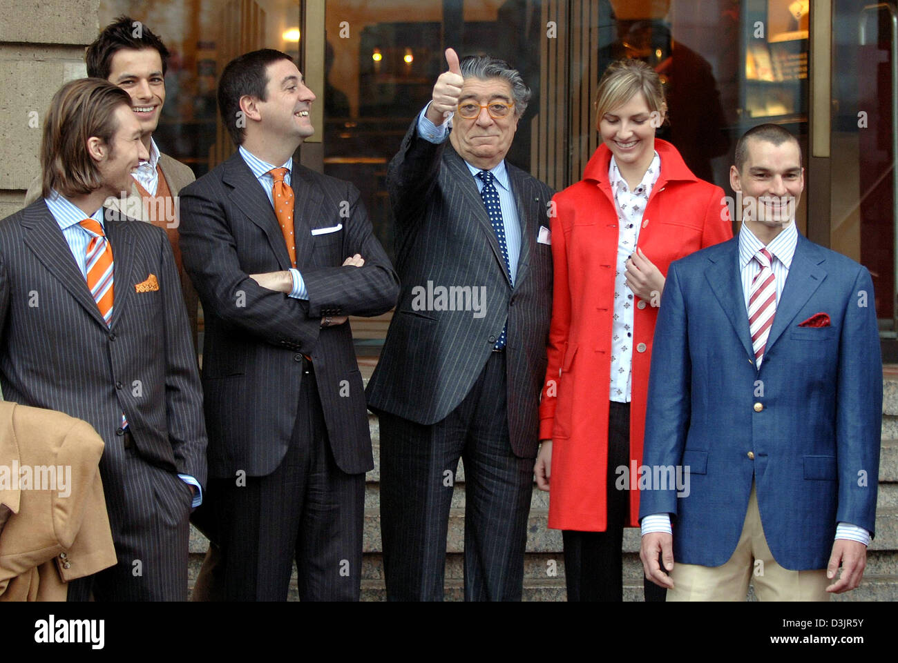 (dpa) - Ciro Paone (C), owner and founder of Italian fashion company ...