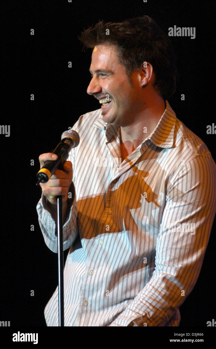 Arts culture entertainment ace music charity male microphone smiling ...