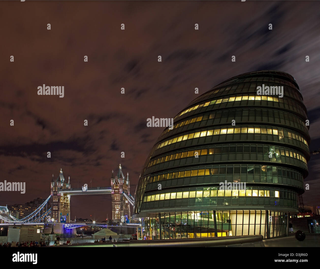City Hall at night Stock Photo - Alamy