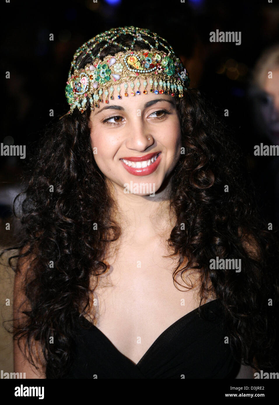(dpa) - Israeli singer Liel pictured during the ceremony for the ...