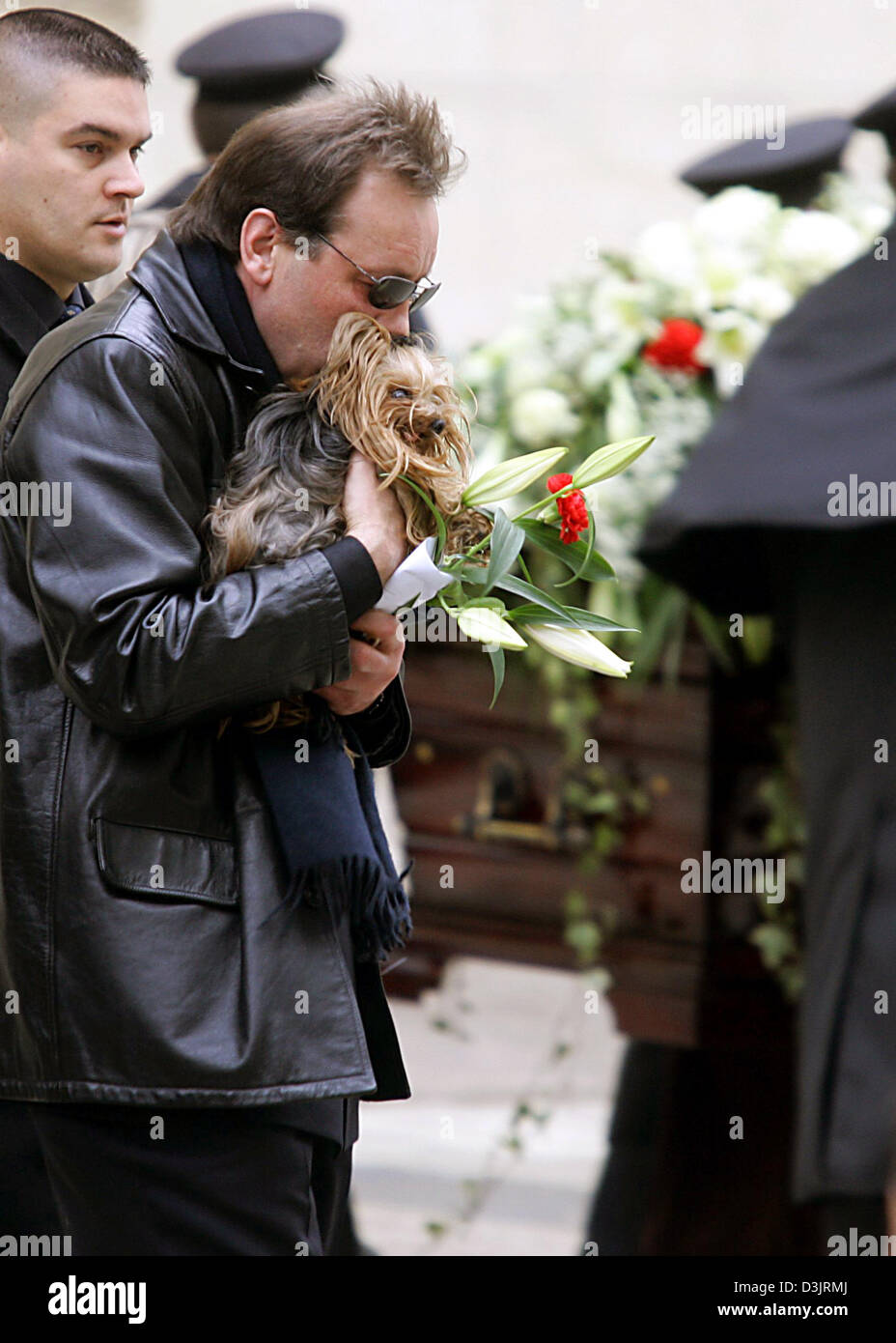 Andreas K. (L), driver for the Munich fashion designer Rudolph ...