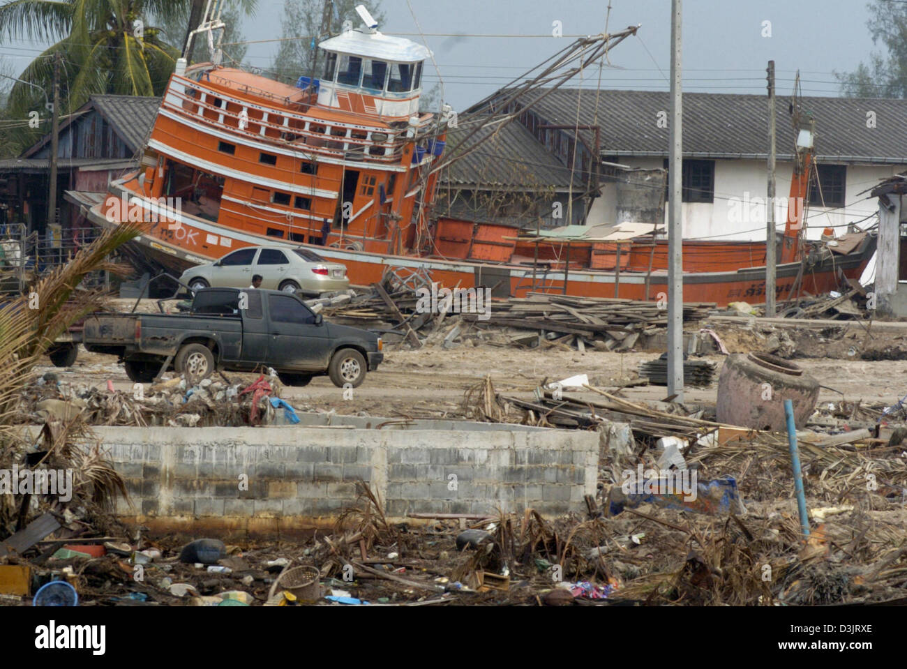 (dpa) - A scene of total devastation presents itself to the beholder ...