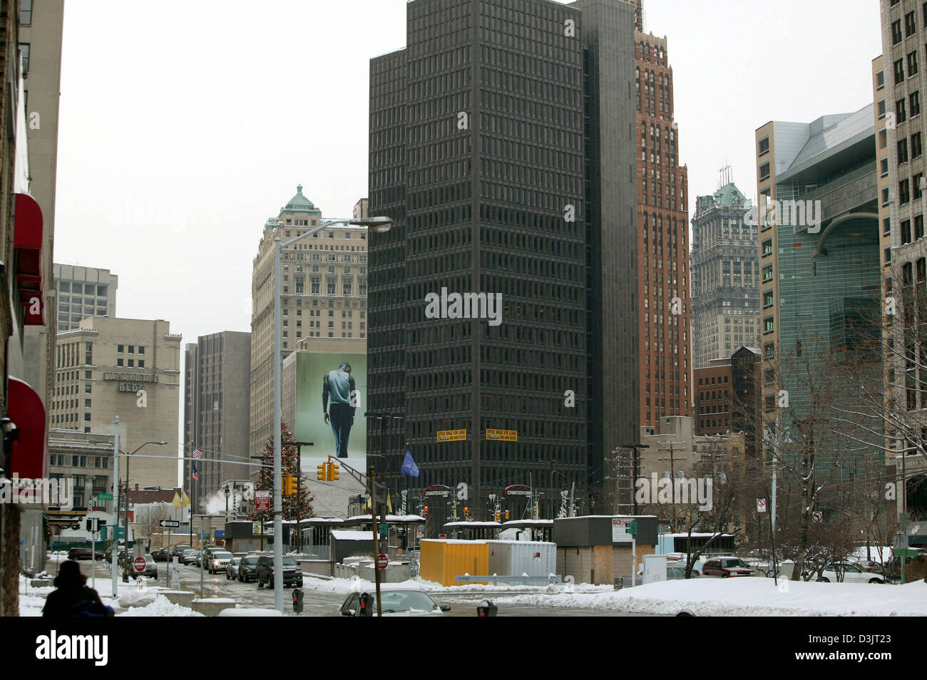 (dpa) - A view of the business high-rises in downtown Detroit, Michigan ...