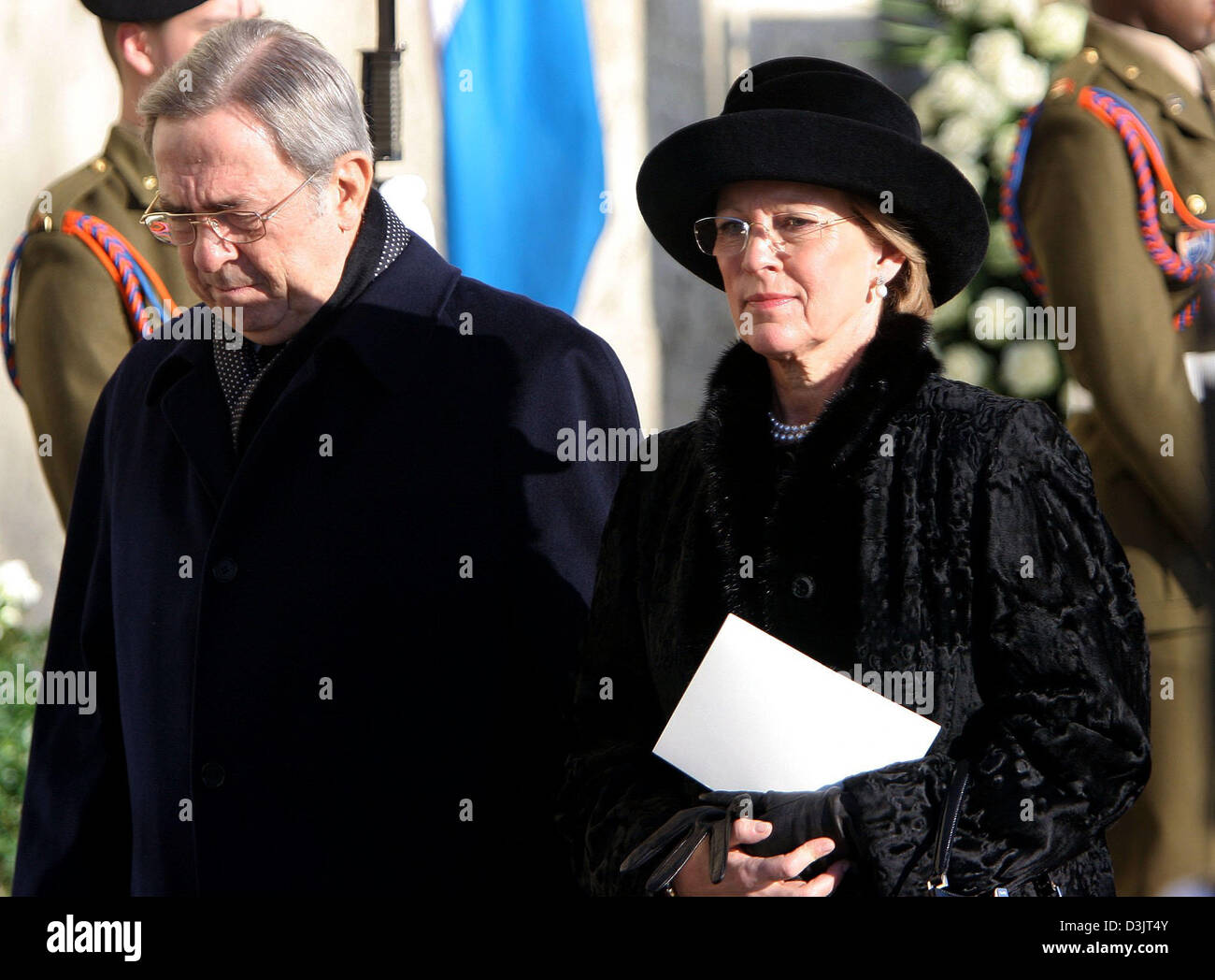 (dpa) - Former King Konstantin and Former Queen Anne-Marie of Greece ...