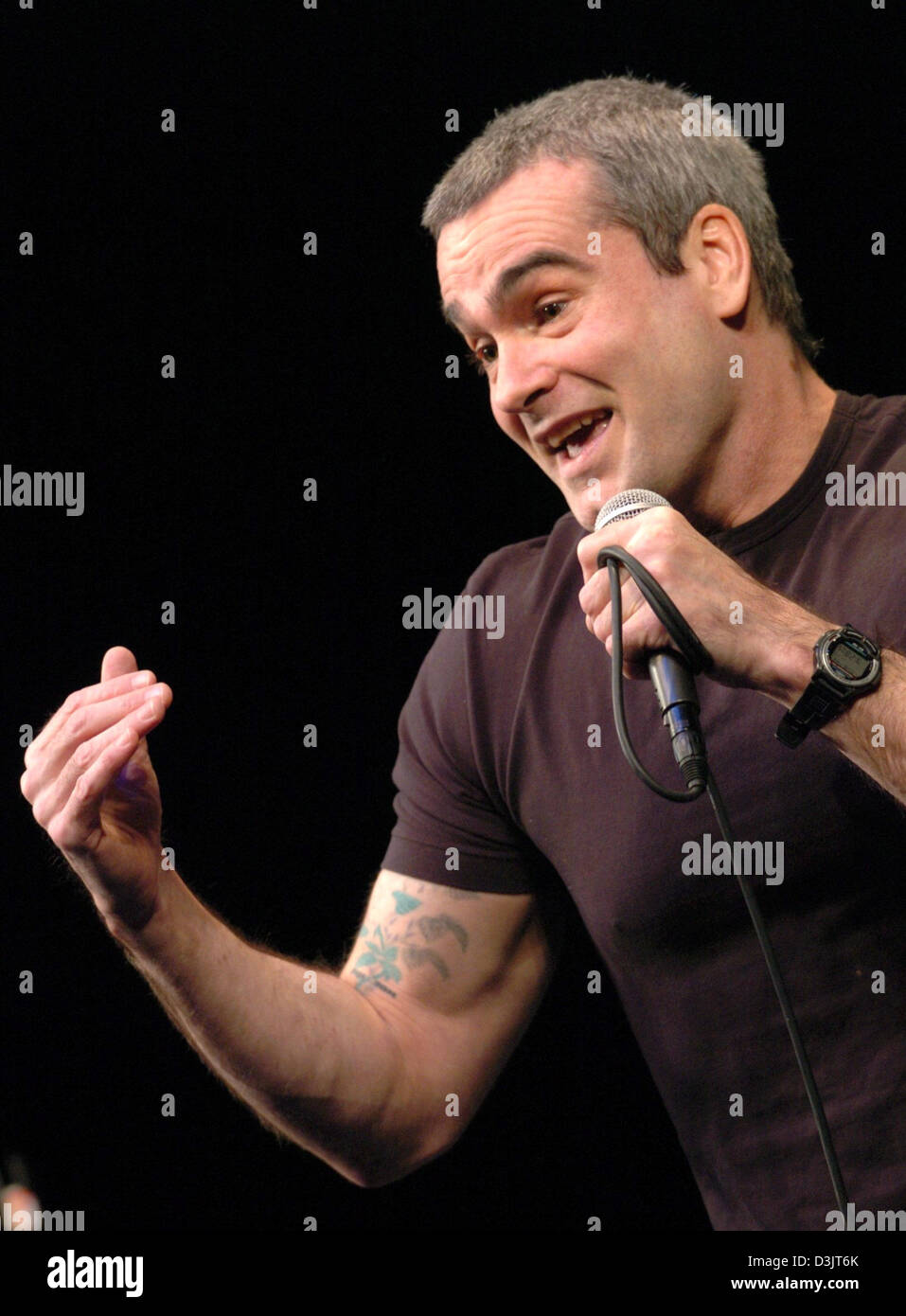 (dpa) - US rock singer, author and actor Henry Rollins pictured during ...