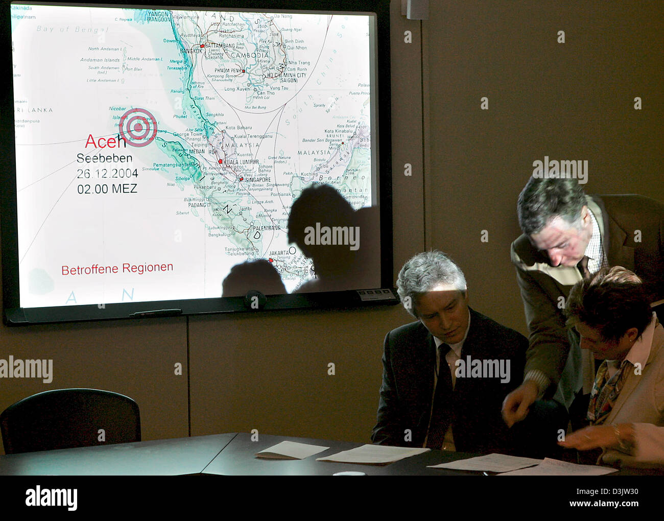 Disasters accidents dis flood earthquake map employees talking crisis ...