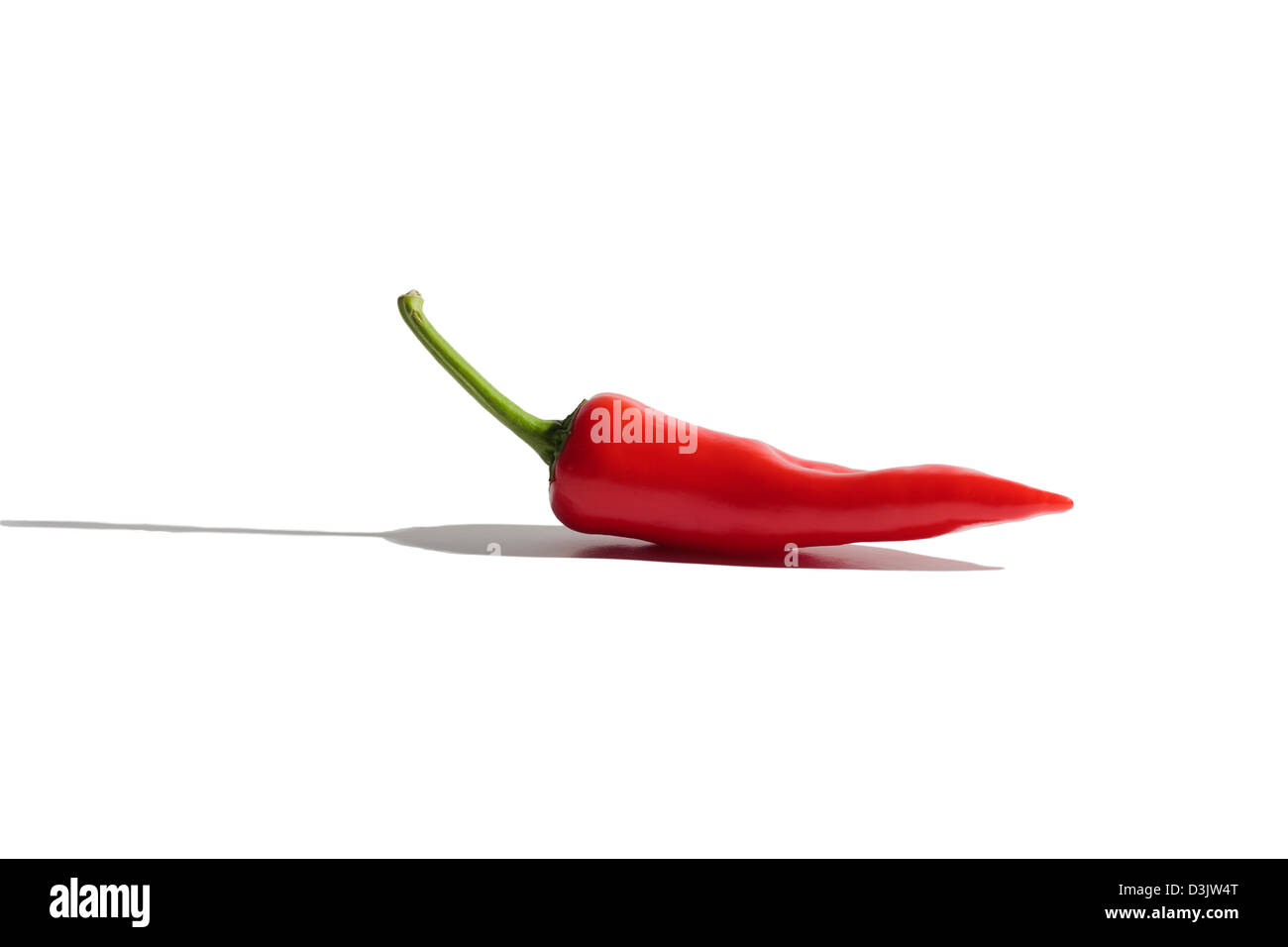 Red hot chili pepper isolated on white background with shadow Stock ...