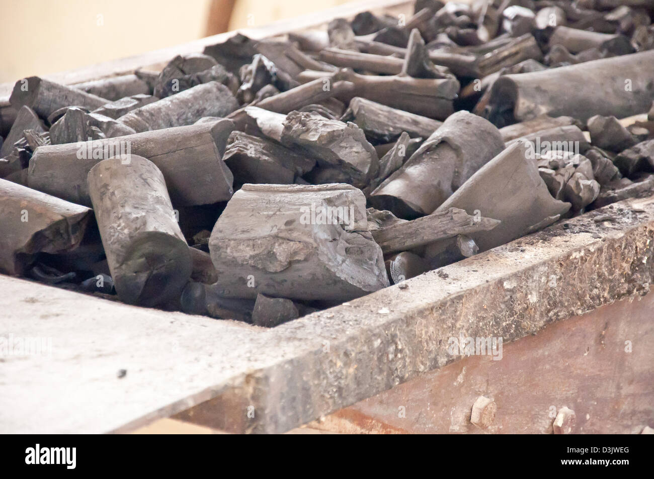charcoal prepare for burn in funeral in Thailand Stock Photo - Alamy
