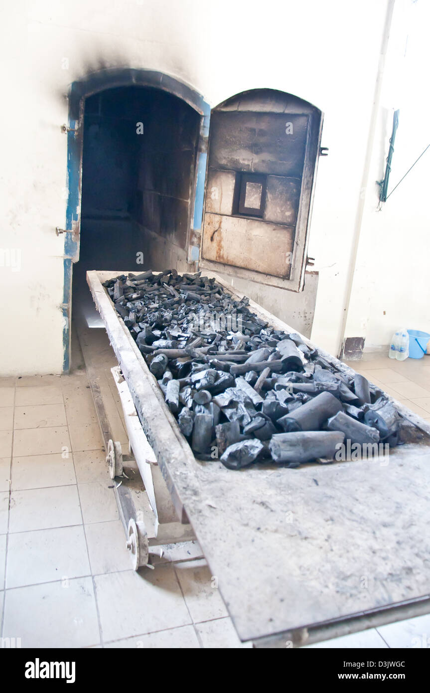 charcoal prepare for burn in funeral in Thailand Stock Photo - Alamy