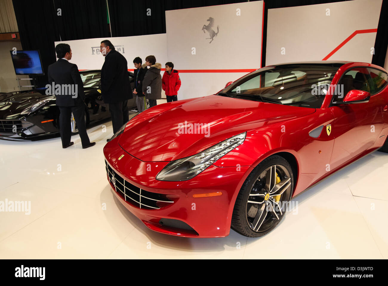 Ferrari show room customers Stock Photo - Alamy