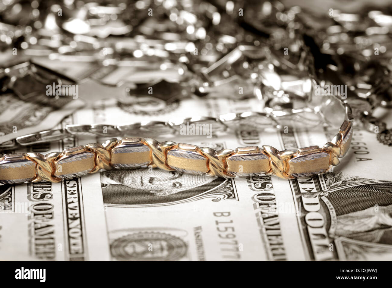 Dollar chain necklace hi-res stock photography and images - Alamy