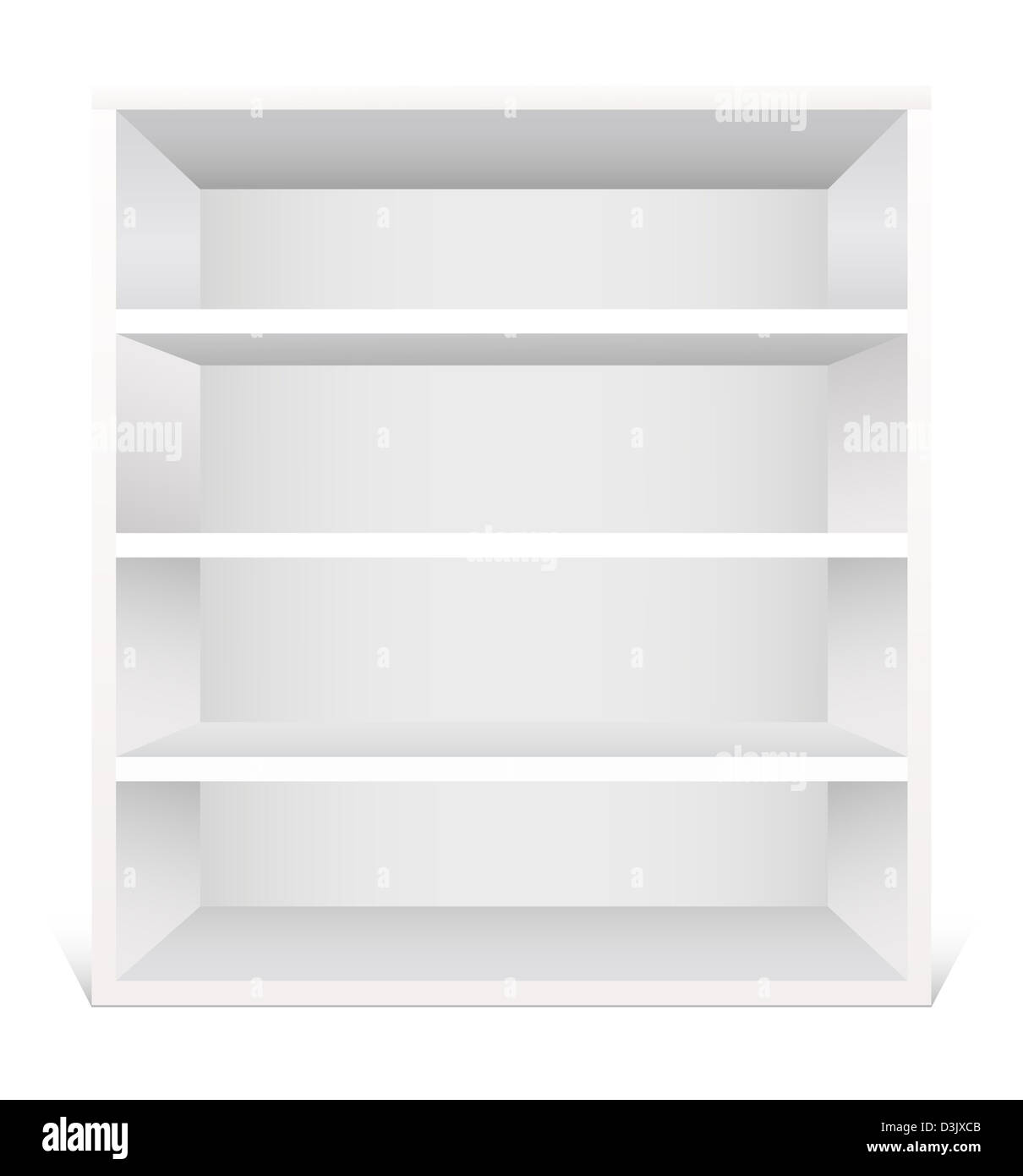 Shelf isolated on white background Stock Photo - Alamy