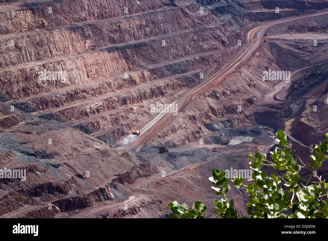 AK-1 open pit, Rio Tinto's Argyle Diamond mine, south of Kununnura ...