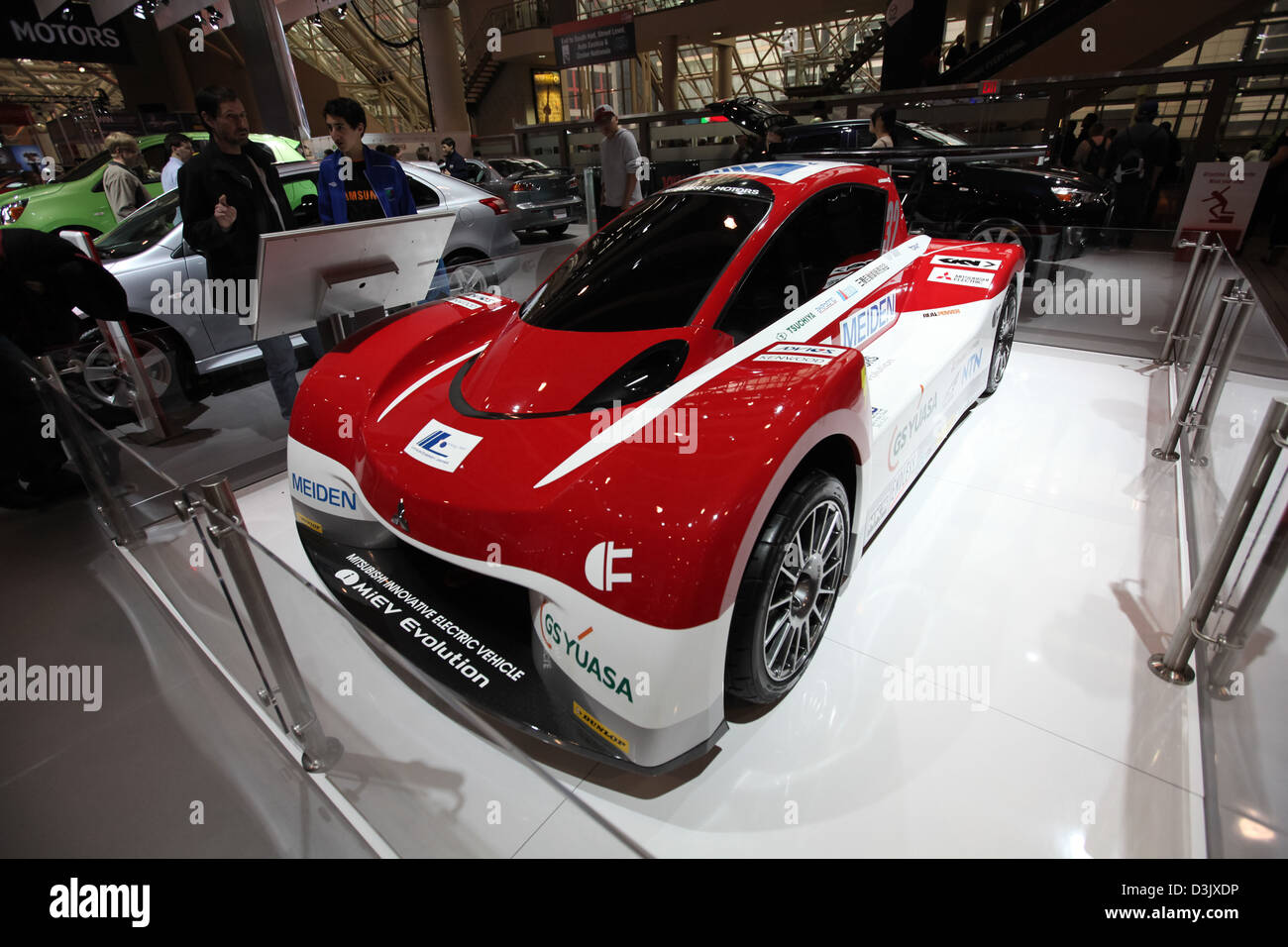 Mitsubishi i-MiEV evolution electric race car Stock Photo - Alamy