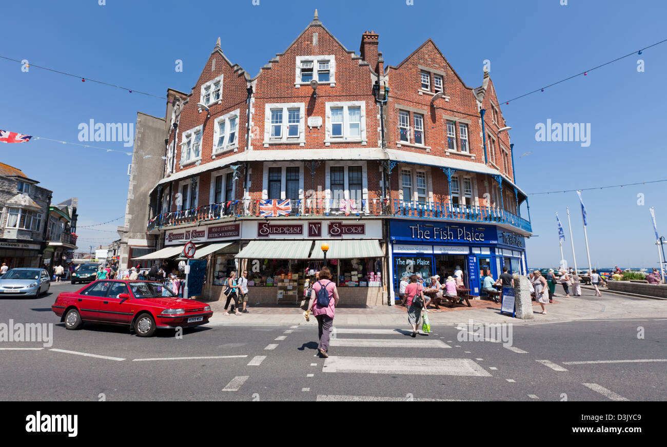 The seaside town of Swanage in Dorset Stock Photo - Alamy