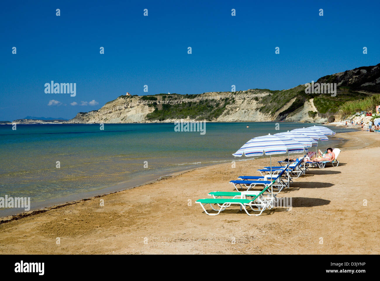 beach, arillas, corfu, ionian islands, greece Stock Photo - Alamy