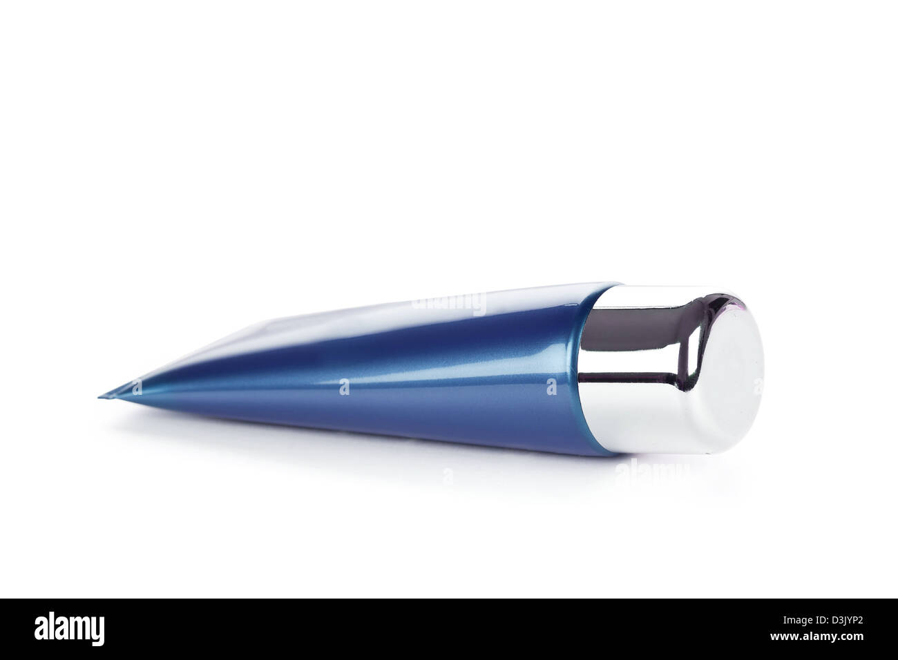 Blue tube with cream isolated on white background Stock Photo - Alamy
