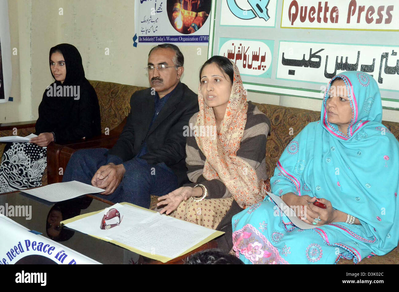 Today Women Organization (TWO) President, Sana Durrani addresses to ...