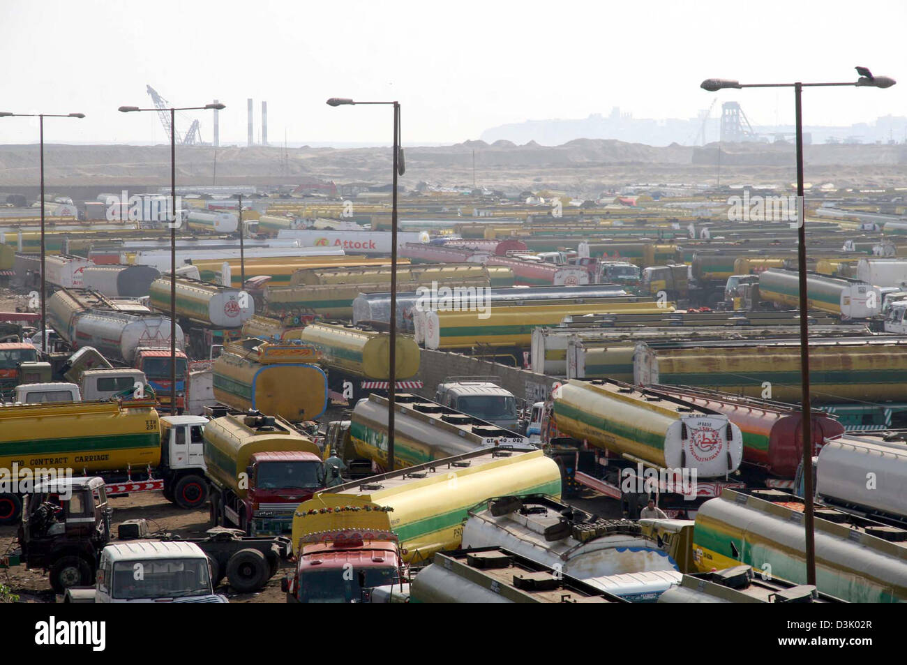 Oil tankers are seen parked hi-res stock photography and images - Alamy
