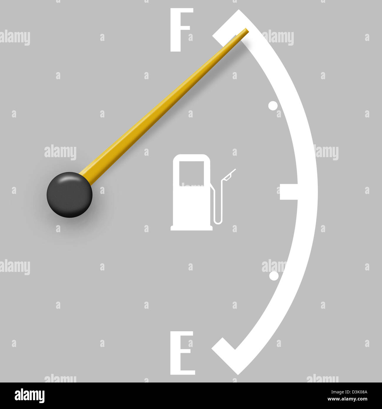 High fuel sign isolated on a gray background Stock Photo - Alamy