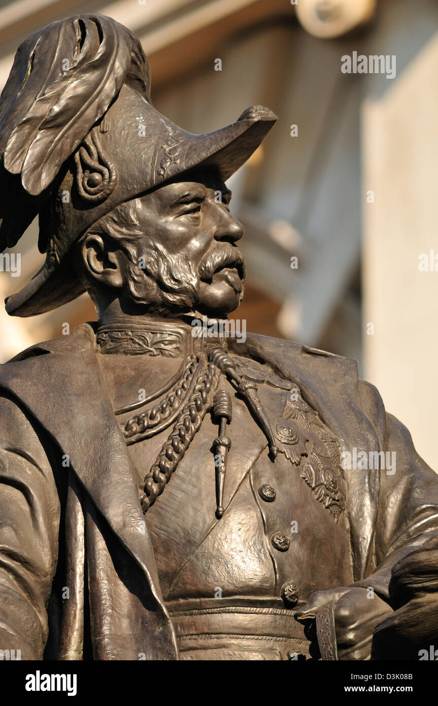 London, England, UK. Statue (by Adrian Jones, 1905) of Prince George ...