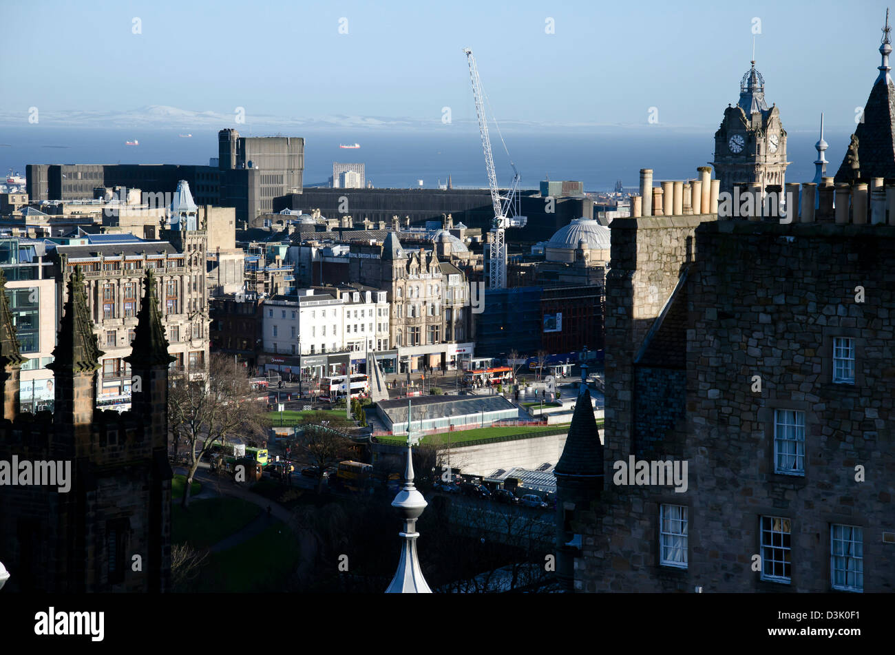 View from the roof of the Camera Obscura, Edinburgh, Scotland Stock ...