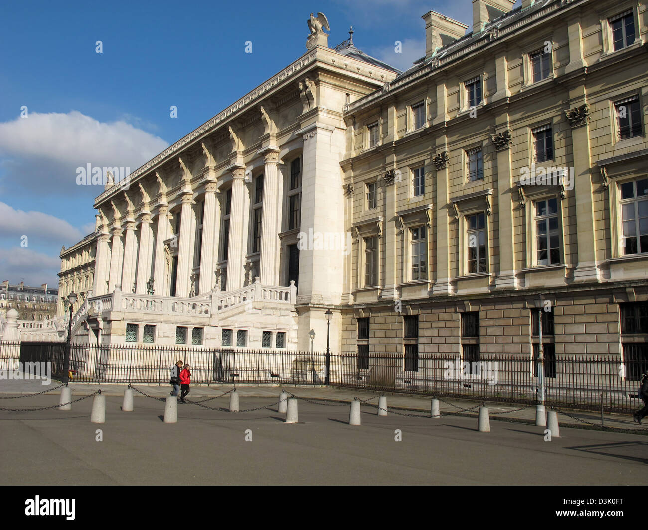 High court,courthouse,Ile de la Cite,Seine river,Paris,France Stock ...