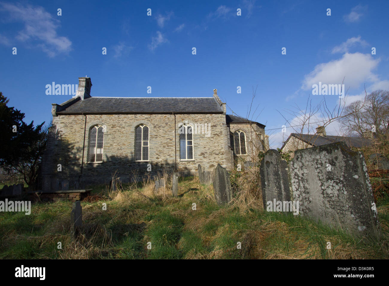 Eglwysfach church, where the poet R S Thomas (Ronald Stuart Thomas) was ...