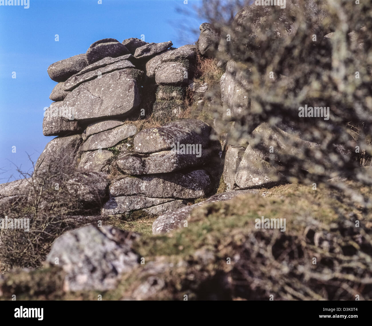 A view of the rocks at Helman Tor Stock Photo - Alamy