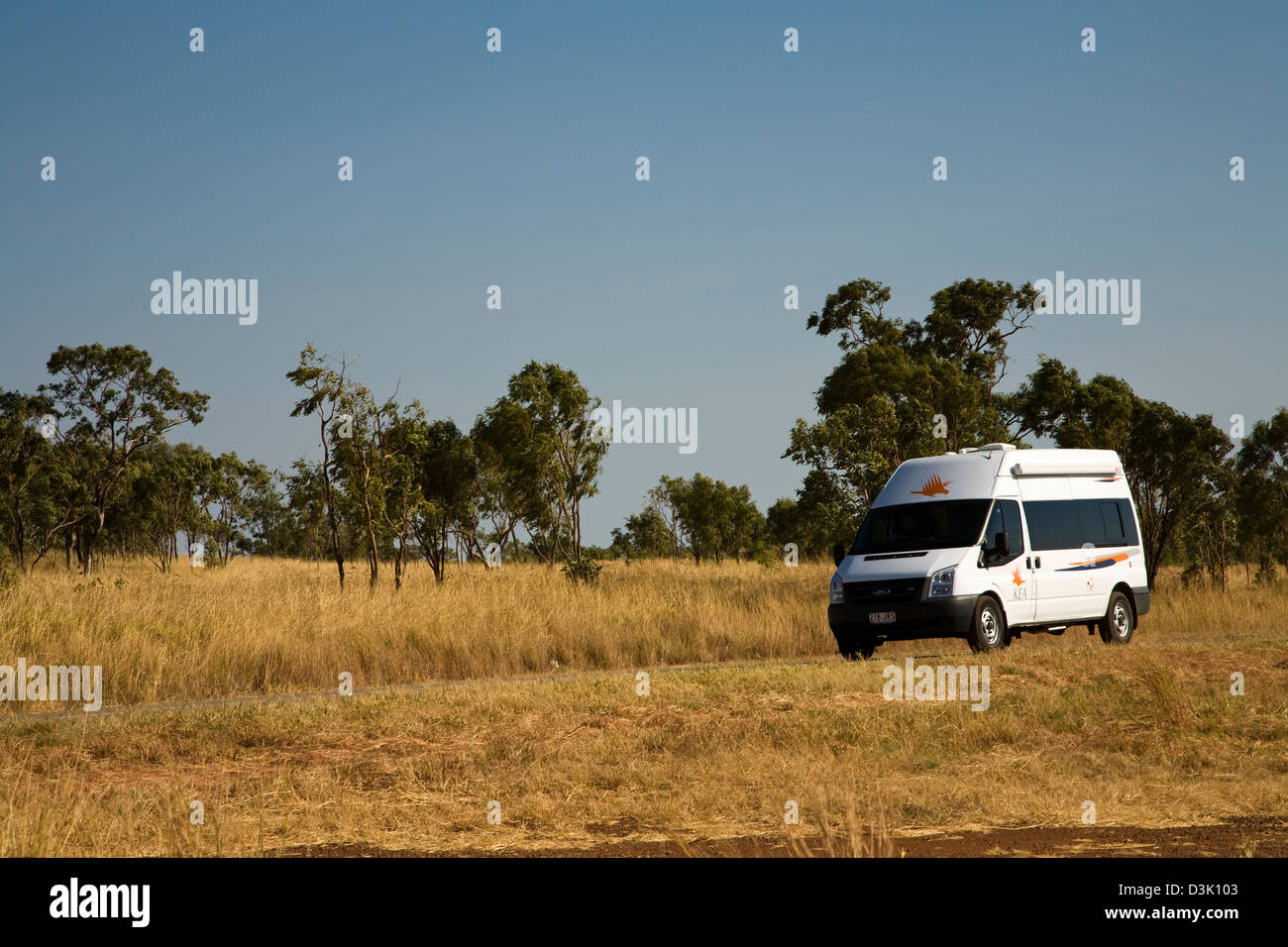 The Victoria Highway is a popular route for RV campers, this near the ...