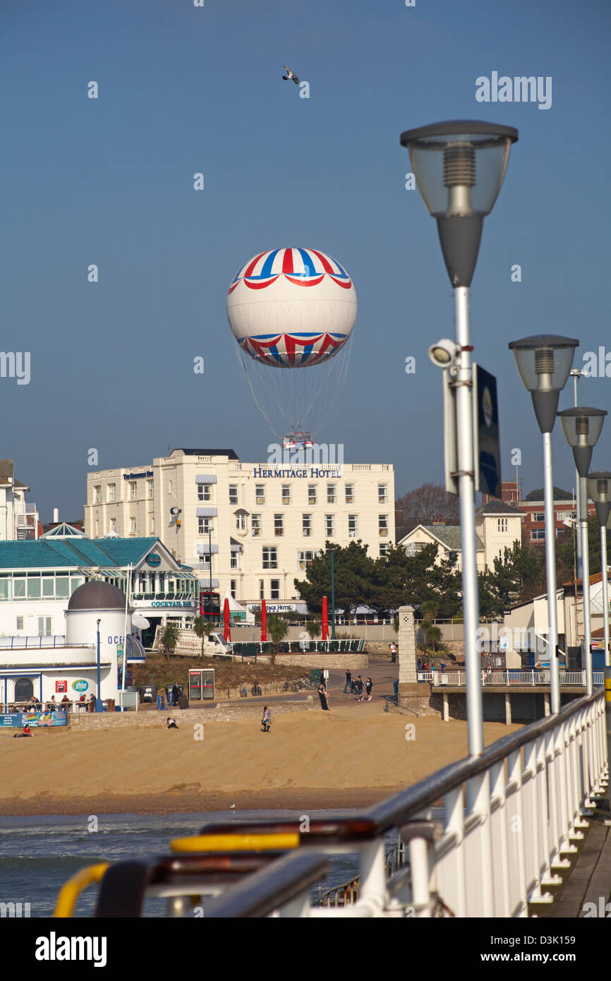 Bournemouth Eye balloon flying high over the Hermitage Hotel in ...