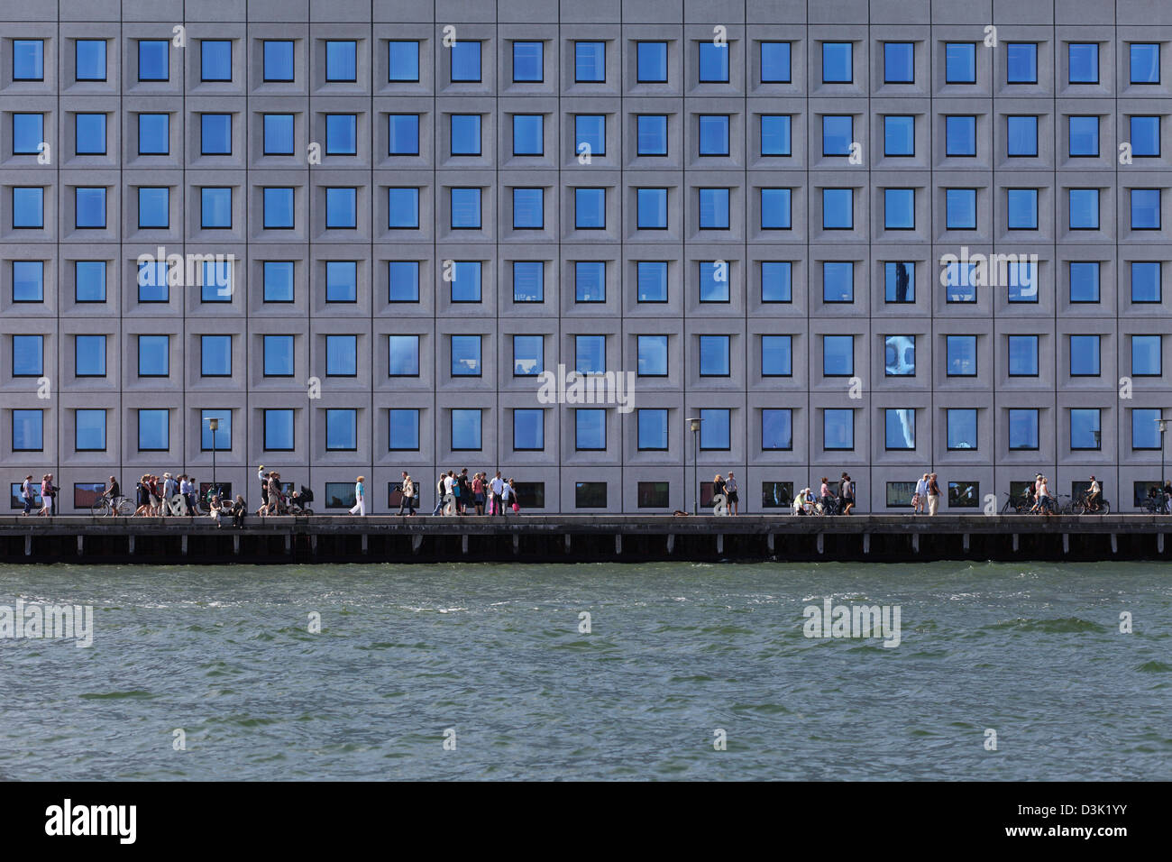 Copenhagen, Denmark, Administrative Building of Maersk Line in port ...