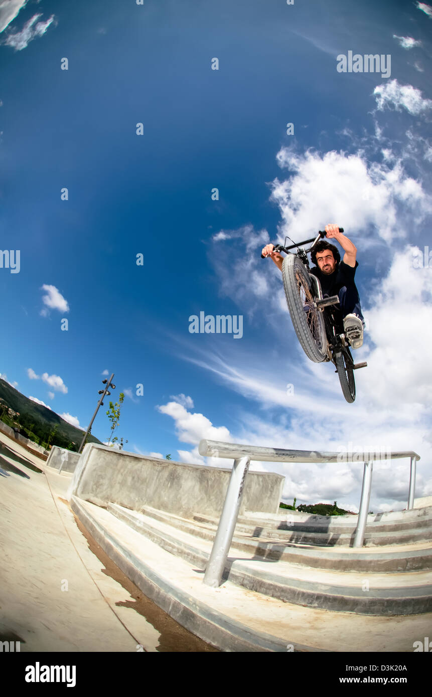 Bmx rider on big hi-res stock photography and images - Alamy