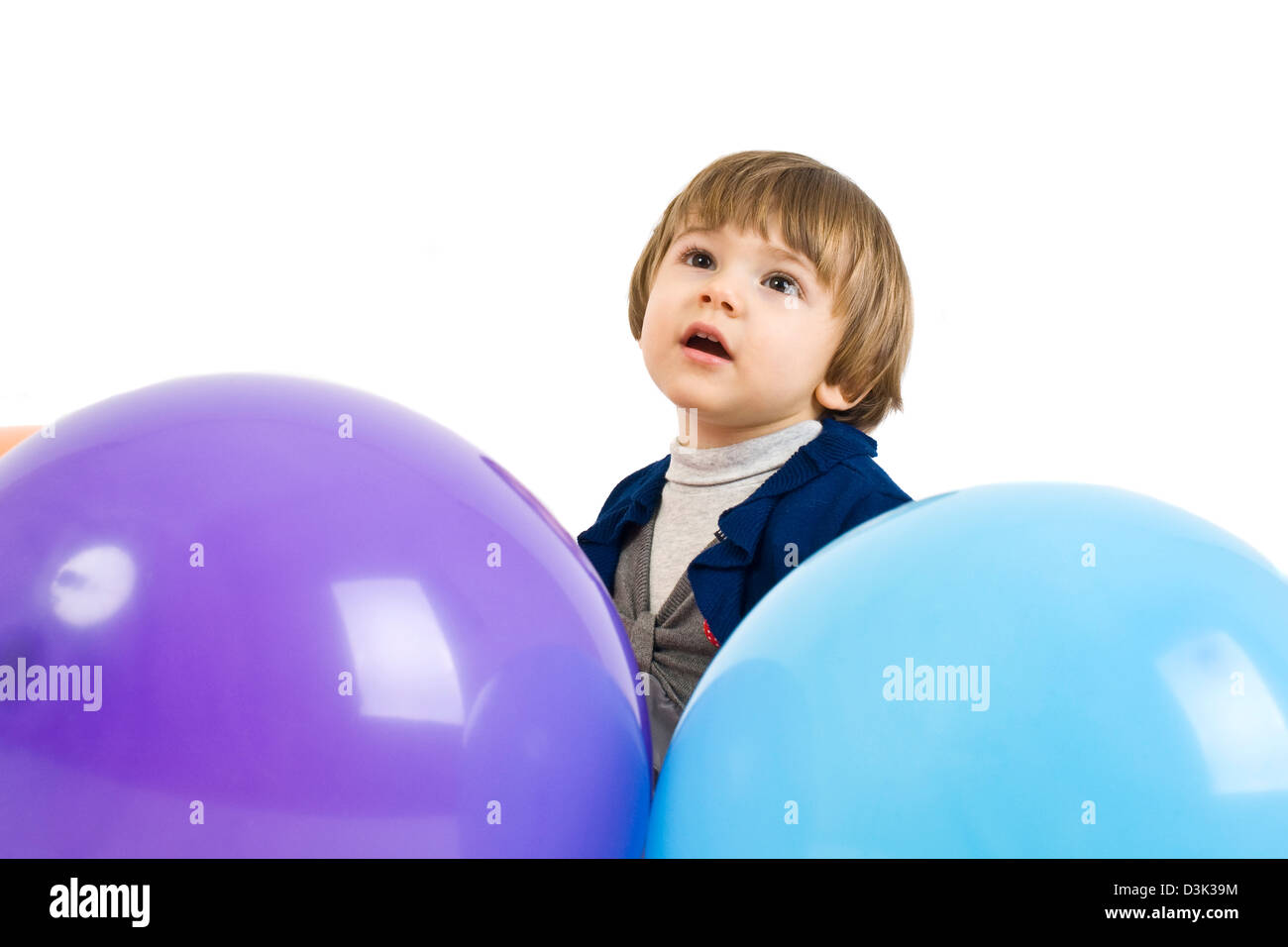 Child with ballons Stock Photo - Alamy