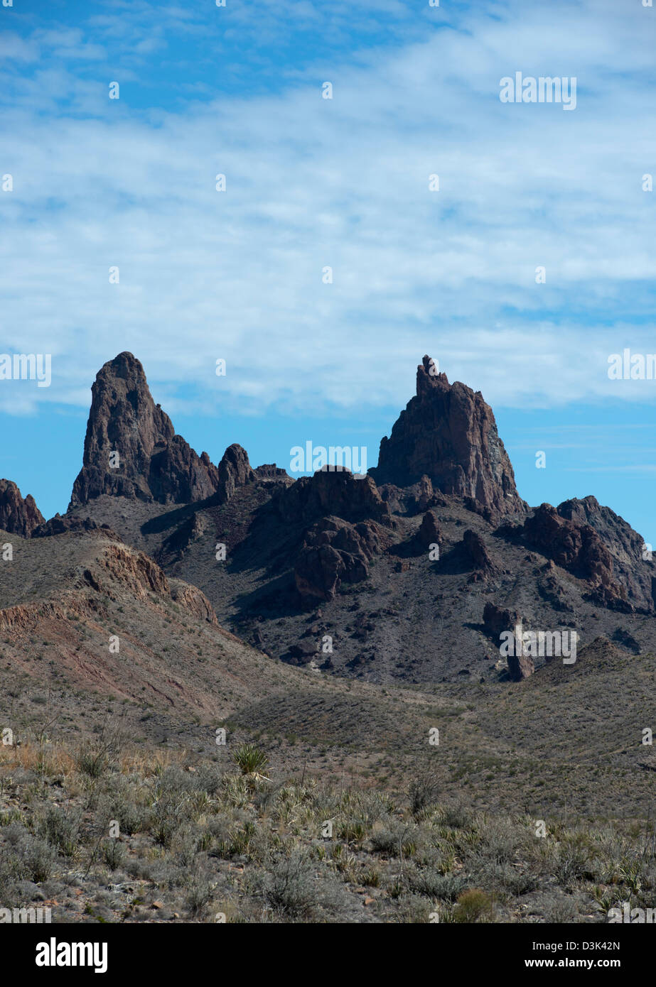 Mule Ears, Big Bend National Park, Texas, USA, Big Bend, Mexico, Border ...