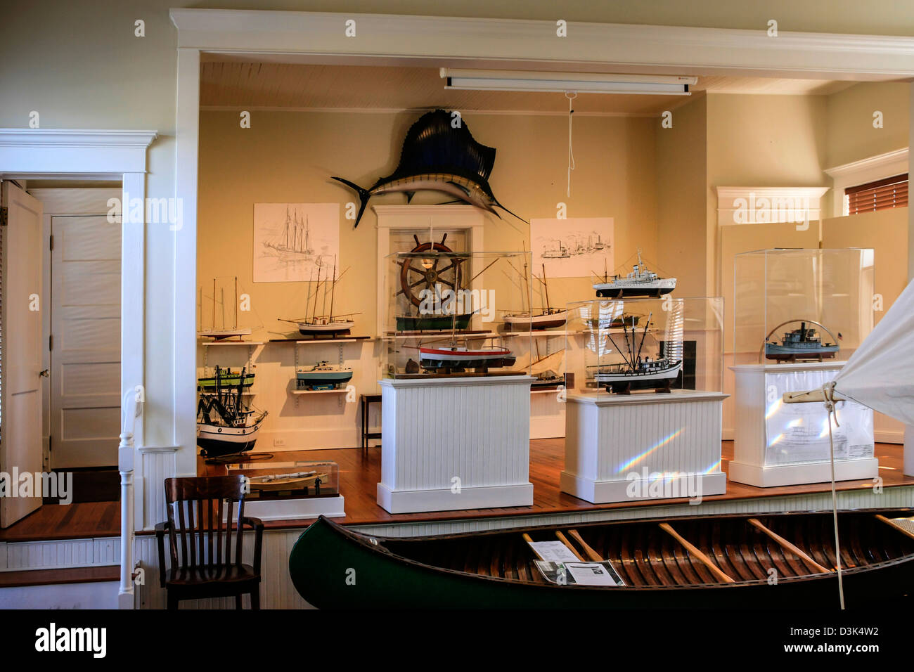 Display of model boats and collectables inside the Cortez Rural Graded ...