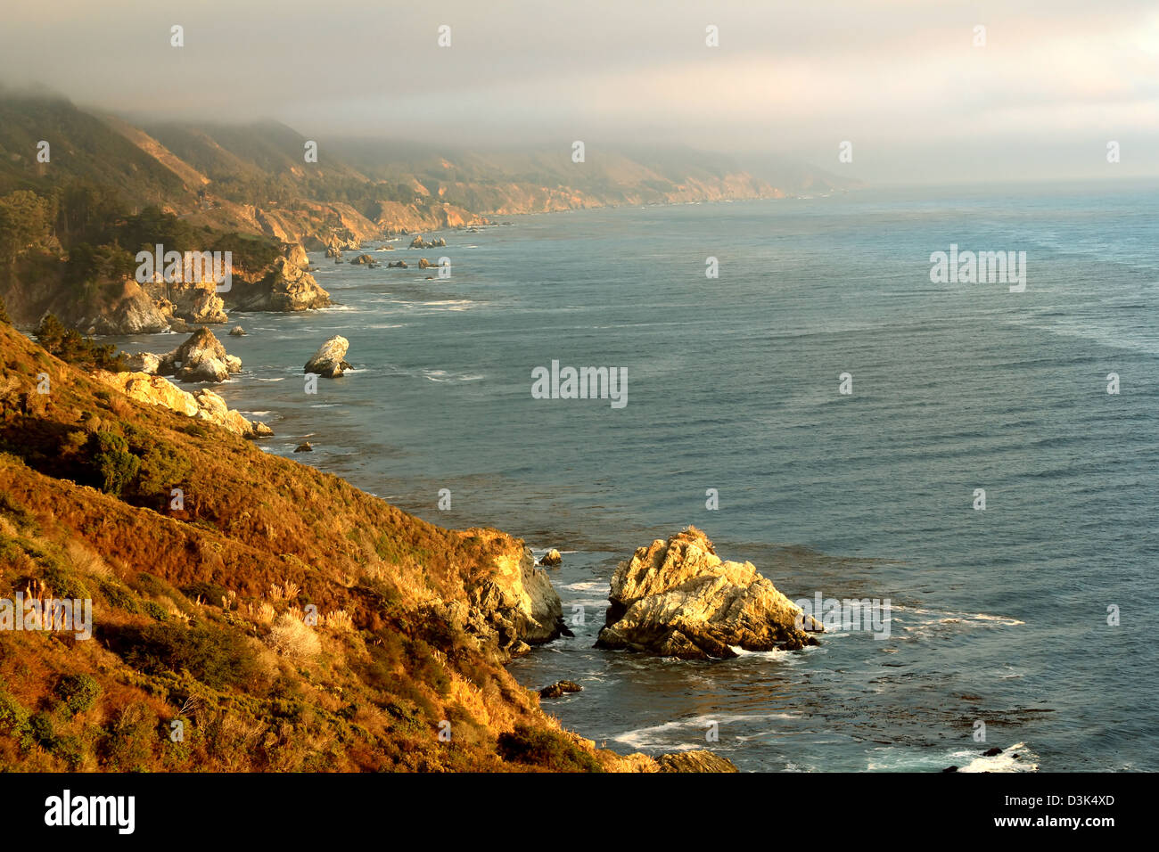 Beautiful Pacific Ocean coast, California, USA Stock Photo - Alamy