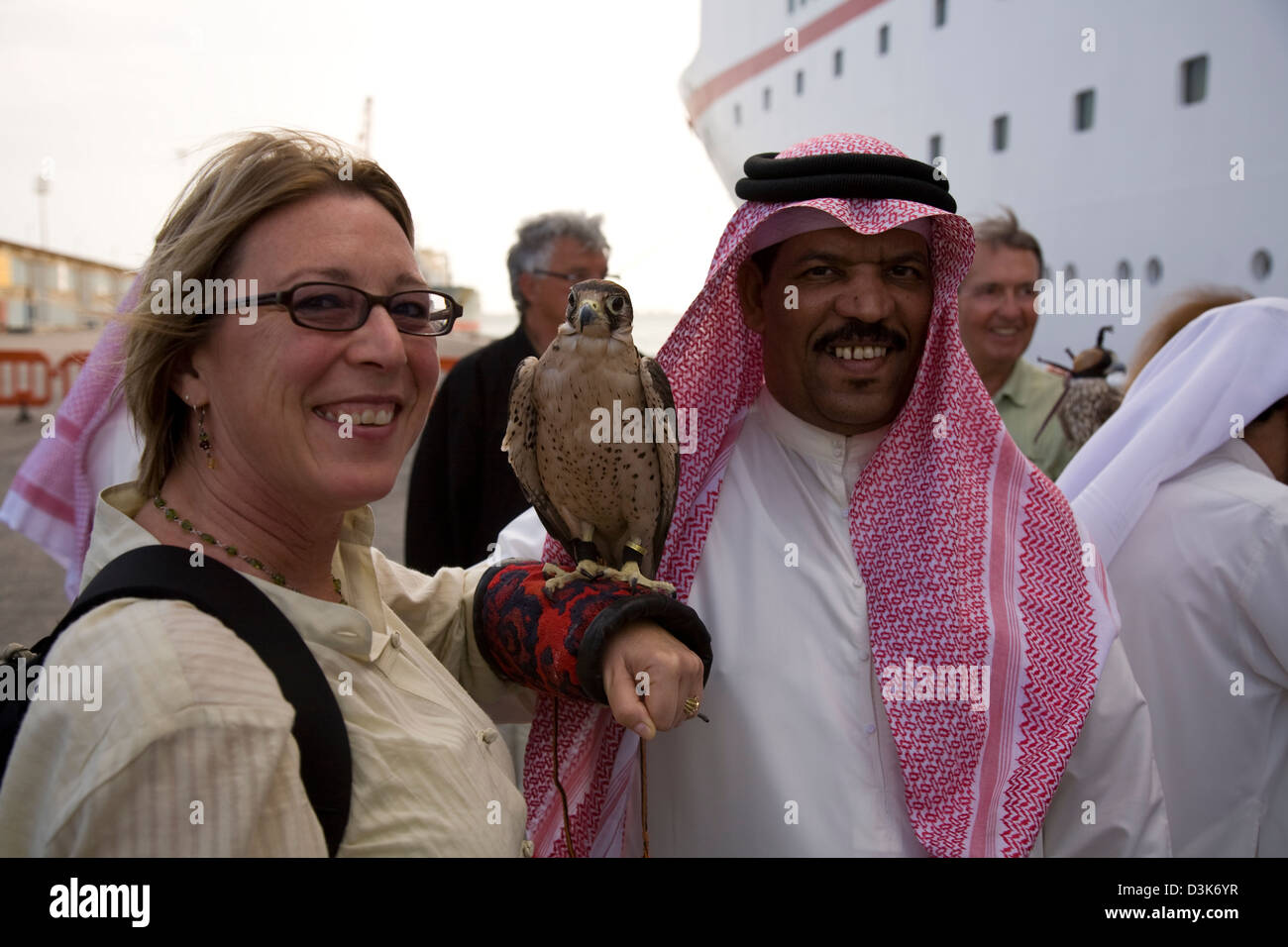 Falcon on arm hi-res stock photography and images - Alamy