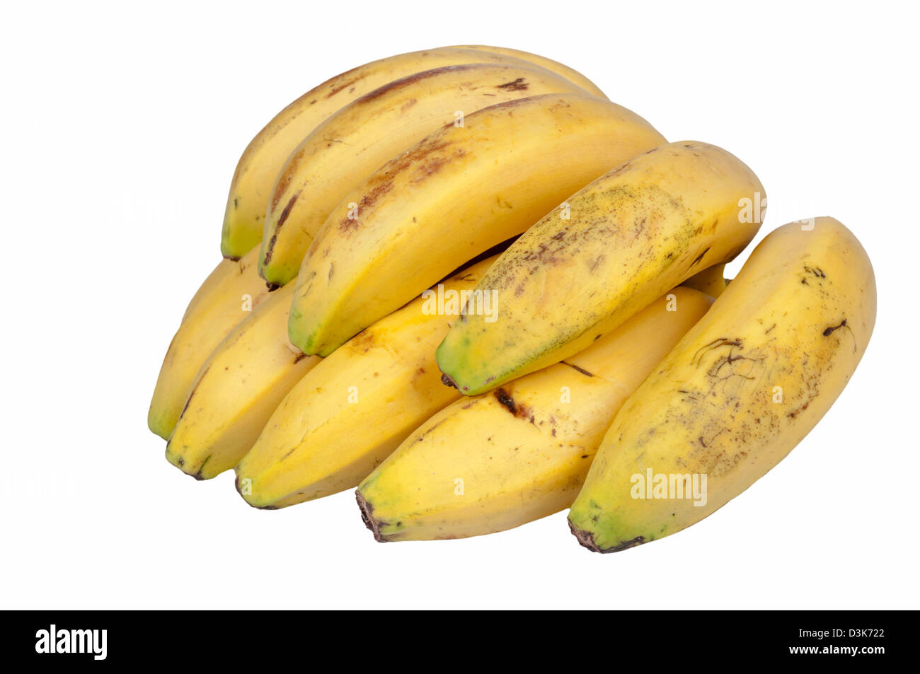 Banana on white background Stock Photo - Alamy