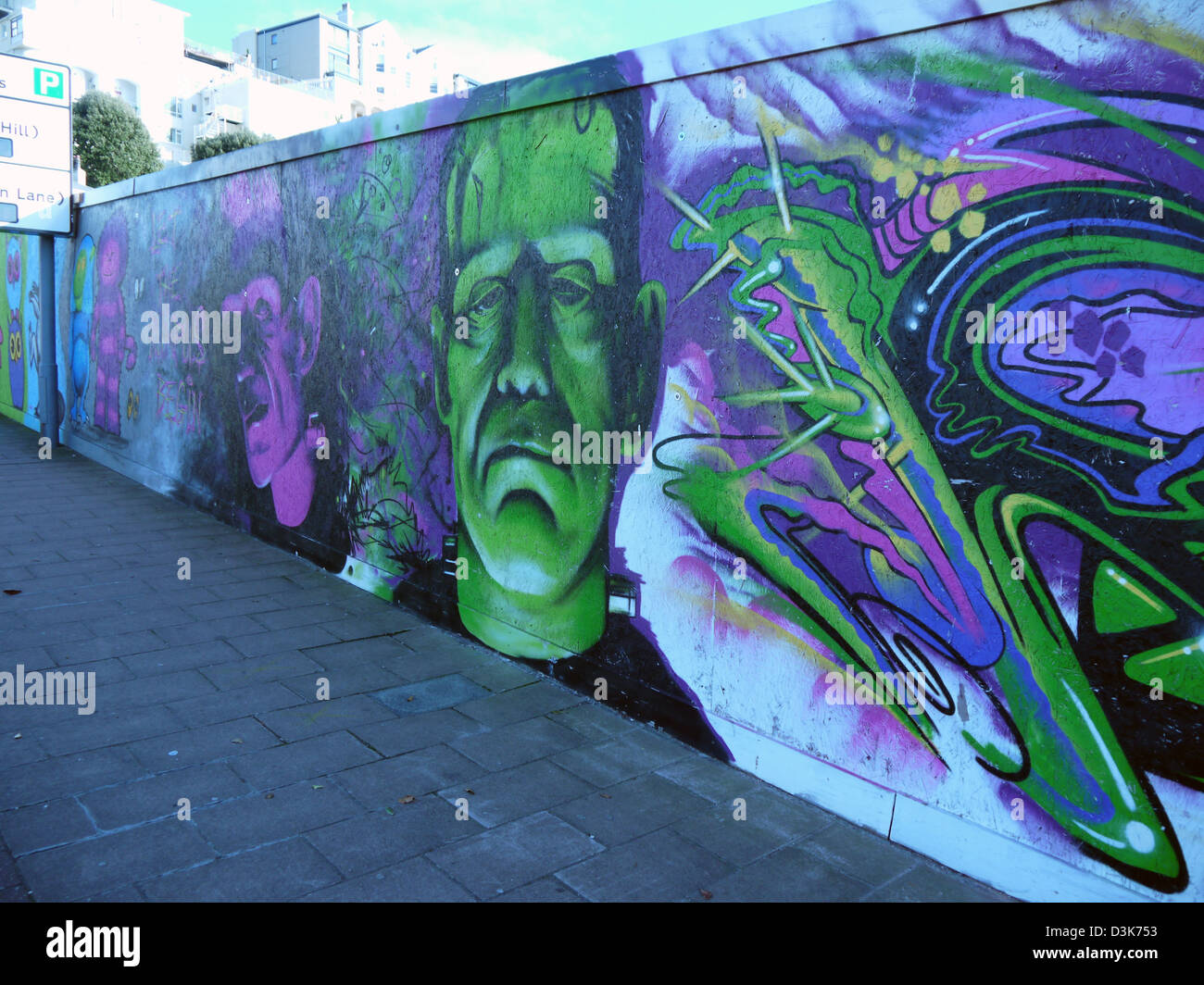 Monster graffiti hi-res stock photography and images - Alamy