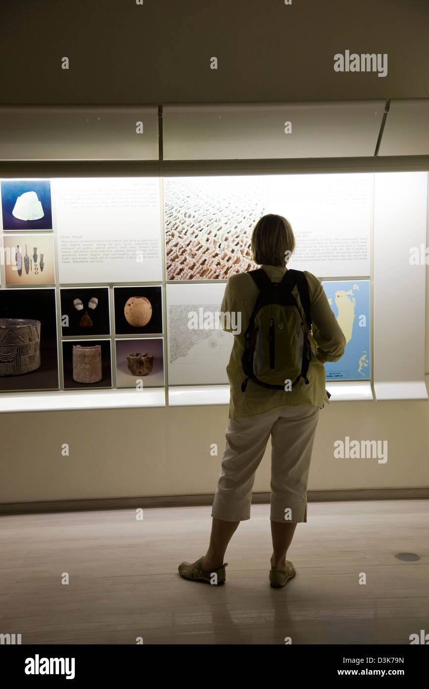 Exhibits on display at the Bahrain National Museum, Manama, Bahrain ...