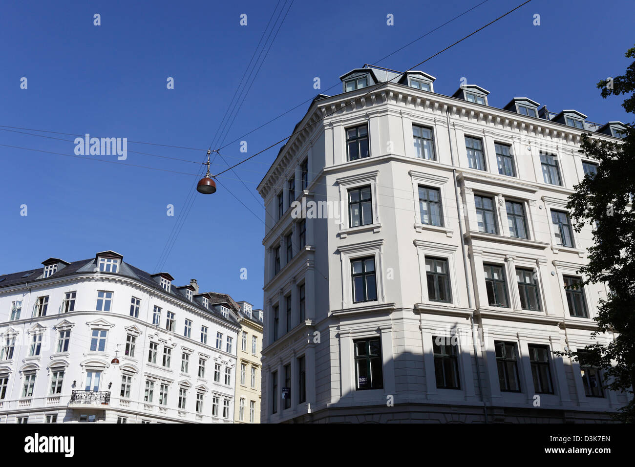 Copenhagen, Denmark, redeveloped old building facades Stock Photo - Alamy