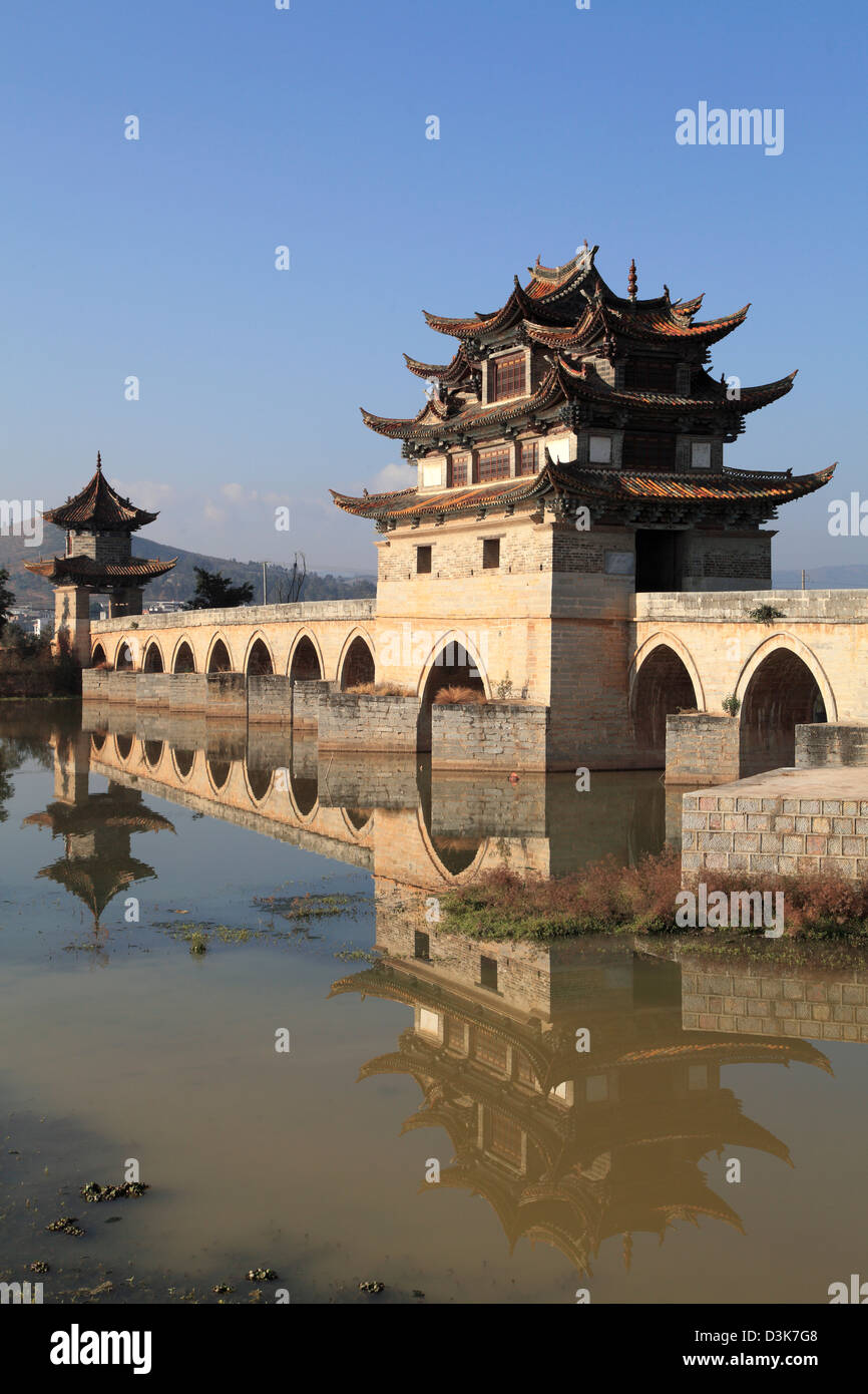 China, Yunnan, Jianshui, Twin Dragon Bridge Stock Photo - Alamy
