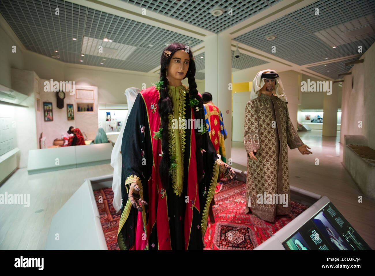 Exhibits on display at the Bahrain National Museum, Manama, Bahrain ...